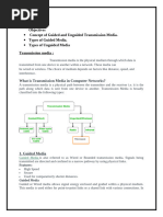 Types of Guided Media Explained | PDF | Transmission Medium | Electronics