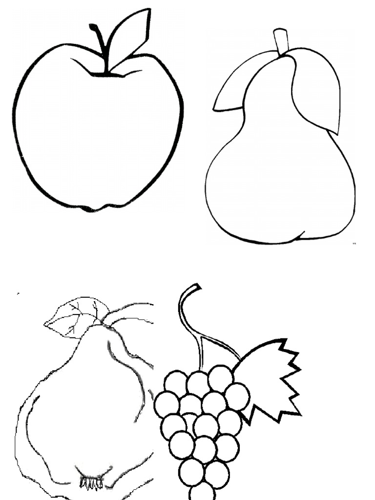 Fructe Si Legume de Toamna Imagini de Colorat | PDF