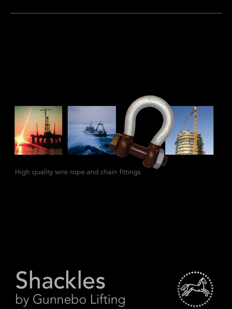 Gunnebo Lifting Shackles Guide | PDF | Structural Load | Screw