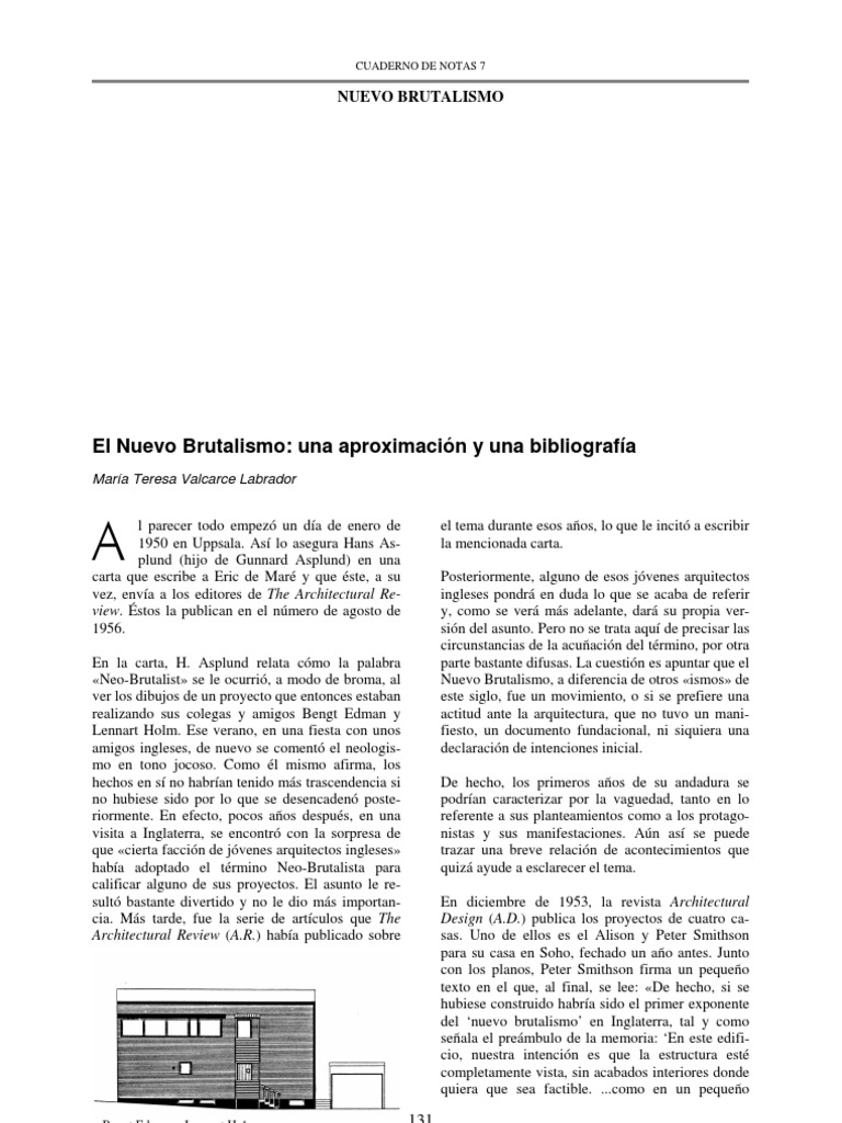 CN7 6 Nuevo Brutalismo I | PDF | Imagen | Artes (general)