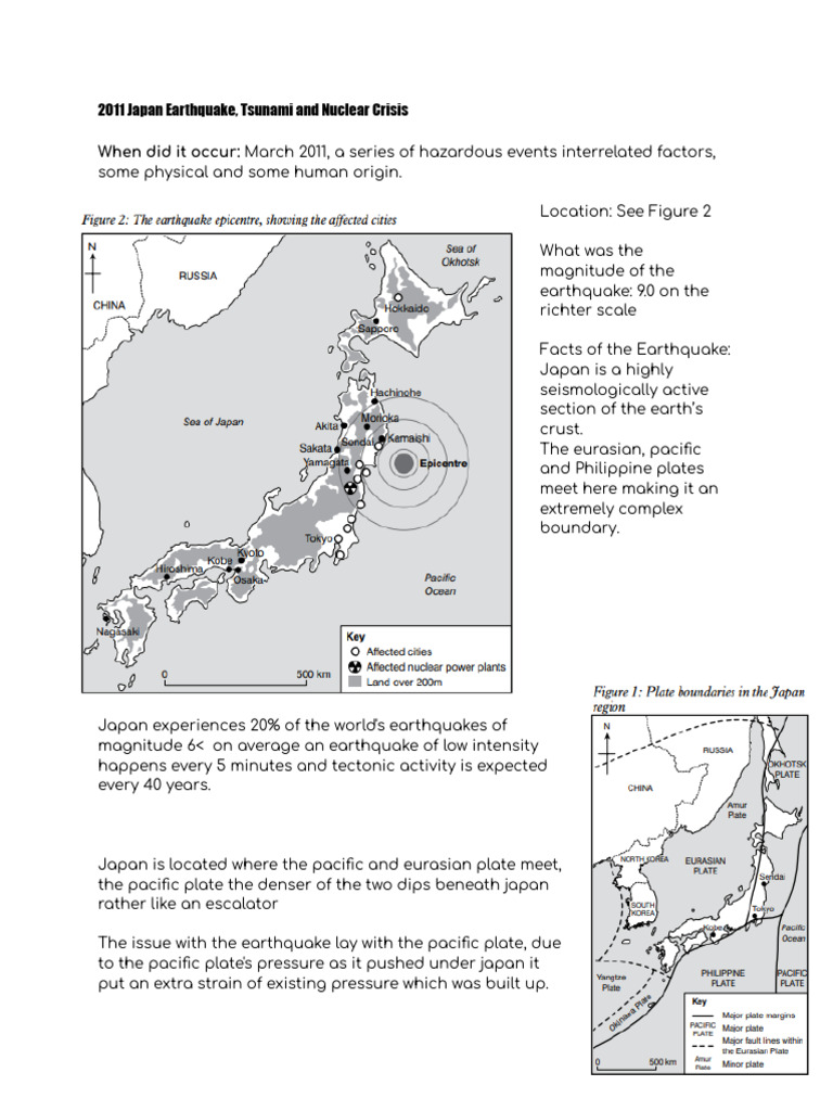 Japan 2011_ Earthquake, Tsunami and Nuclear Crisis | PDF | Earthquakes ...
