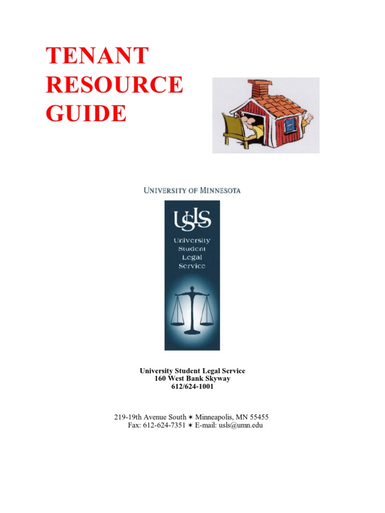 Tenant Resource Guide | PDF | Landlord | Lease