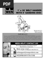 Belt and Disc Sander Safety Guide | PDF