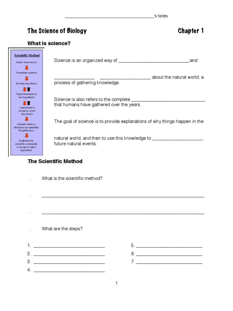 Chapter 1 Notes PDF | PDF | Scientific Method | Science