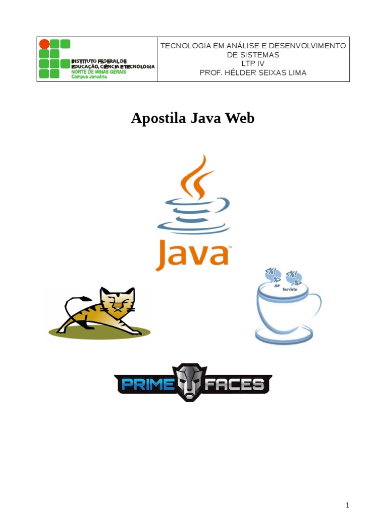 Apostila Java Web | PDF | Páginas do servidor Java | Java Server Faces