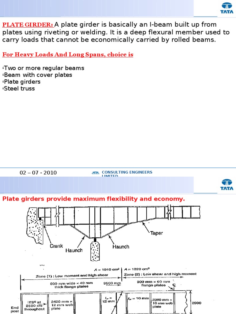 Plate Girder Design and Analysis Guide | PDF | Buckling | Bending
