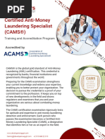 ACAMS CAMS Certification Practice Exam | PDF | Money Laundering ...