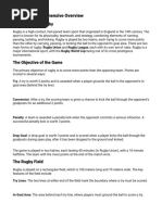 Beginners Rugby Guide | PDF | Sports & Recreation