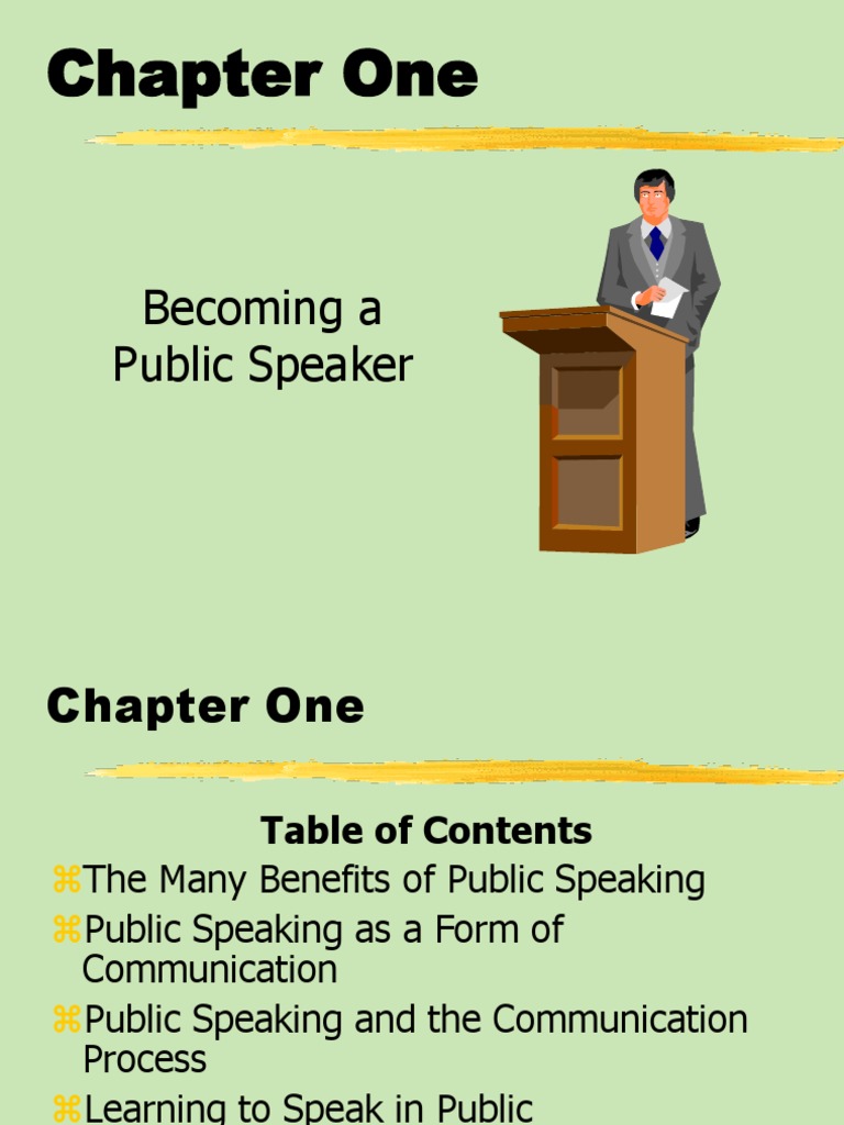 Public Speaking and the Communication Process | Public Speaking | Speech