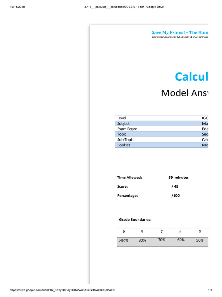 Exam Paper Solutions | PDF