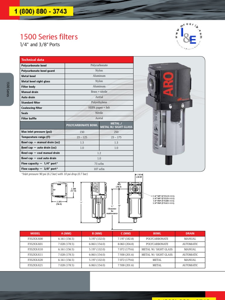 ARO Flo 1500 Series | PDF | Valve | Pipe (Fluid Conveyance)