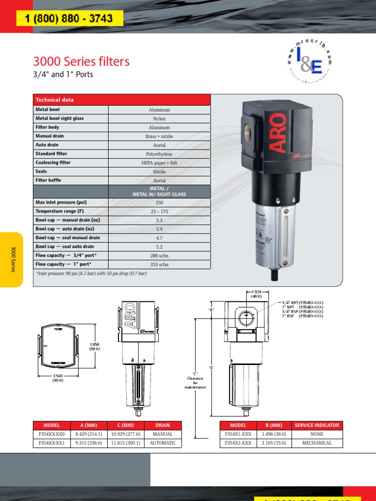 ARO Flo 3000 Series | PDF | Pipe (Fluid Conveyance) | Pounds Per Square ...