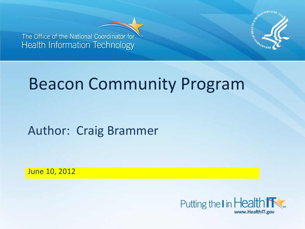 Beacon Community Program | PDF | Electronic Health Record | Medicine