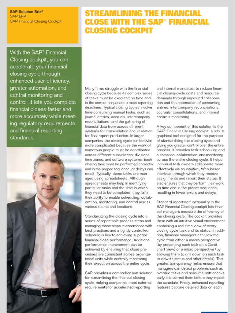 Streamlining The Financial Close With The SAP Financial Closing Cockpit ...
