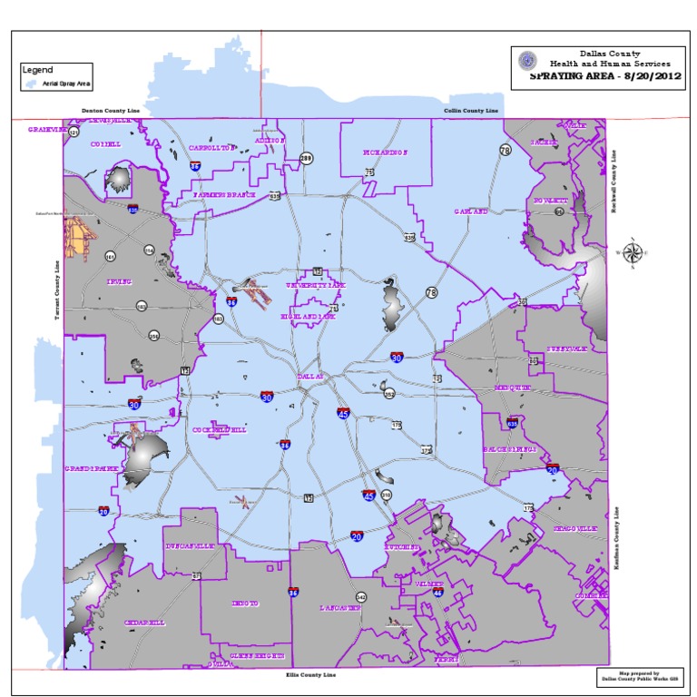 Aerial Spray Map Revised 08/20/12 | PDF