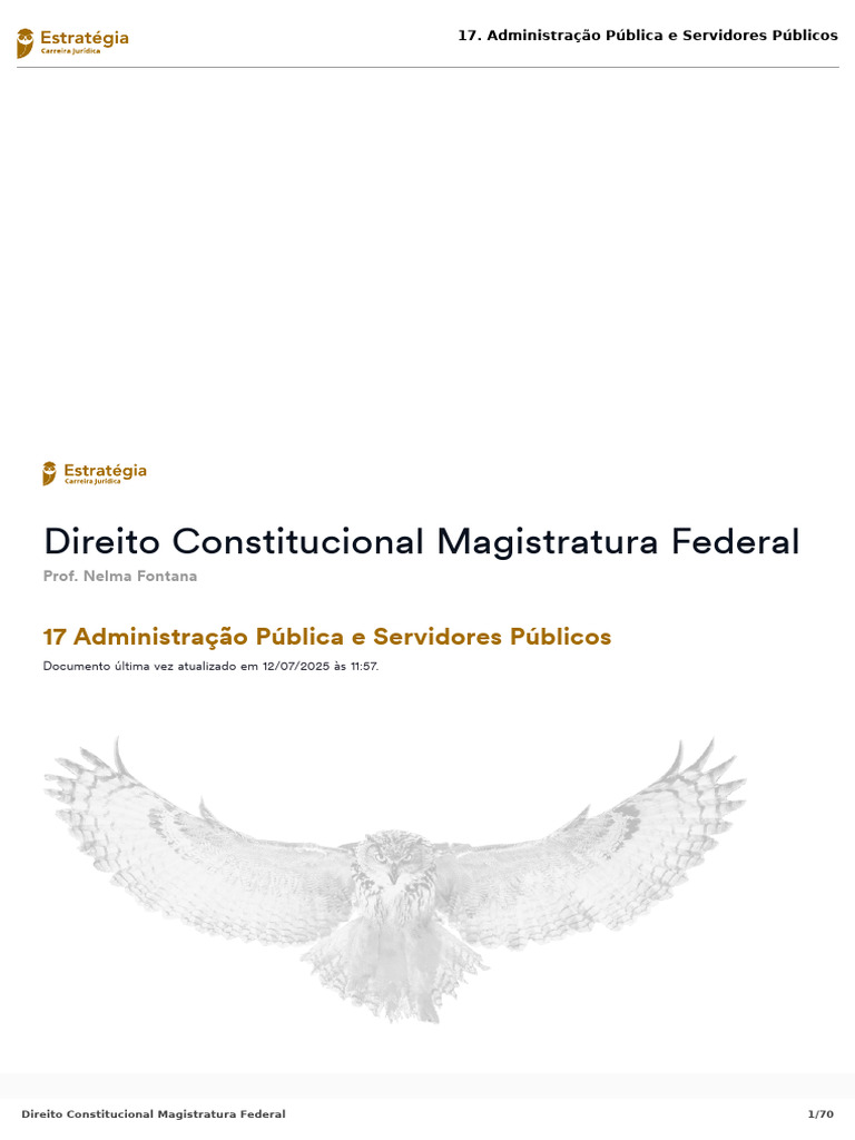 17. Administração Pública e Servidores Públicos | PDF | Administração ...