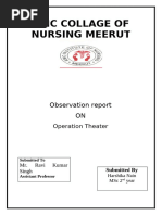 Operation Theater List Guidelines | PDF | Surgery | Sterilization ...