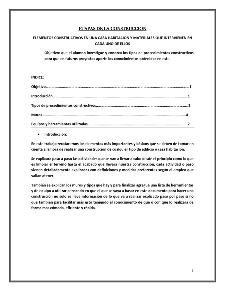 Tipos de Procedimientos Constructivos | PDF | Fundación (Ingeniería ...
