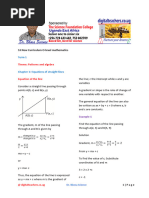 Corbettmaths: Equation of a Line Practice | PDF | Line (Geometry ...