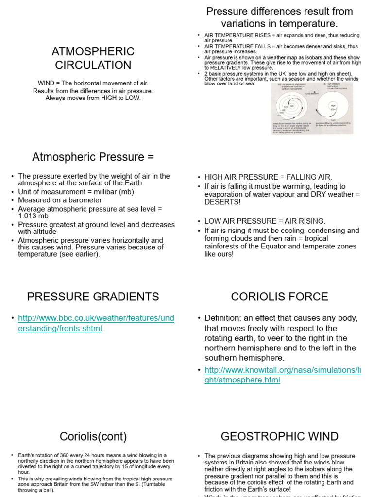 ATMOSPHERIC CIRCULATION | PDF | Atmospheric Circulation | Jet Stream
