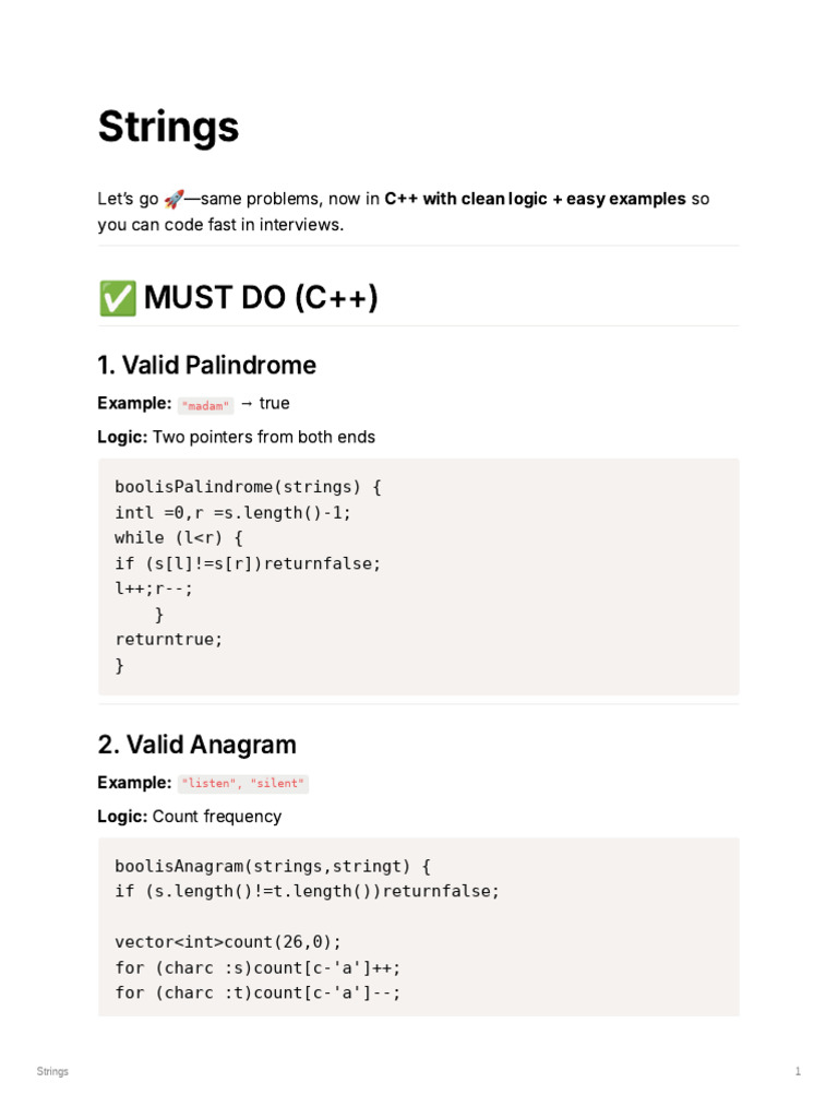 Strings | PDF | String (Computer Science) | Computer Programming
