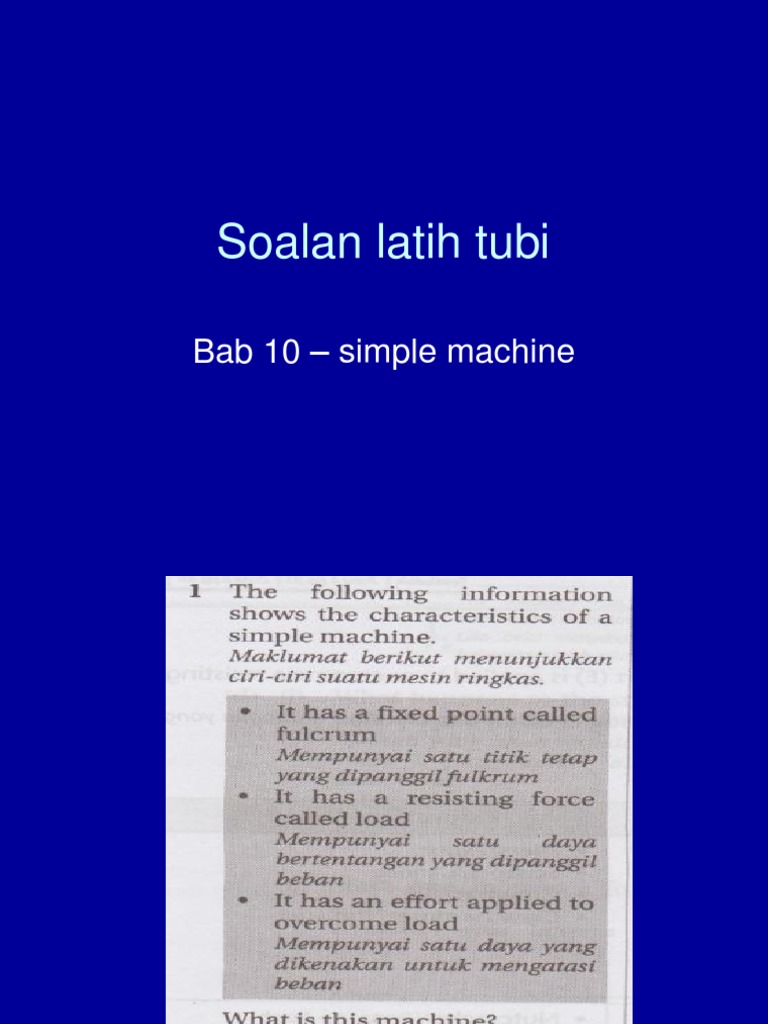First Class Lever Mechanics Explained | PDF