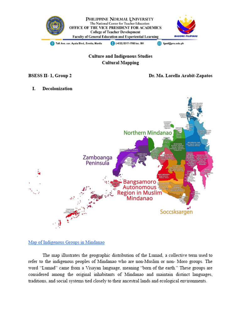 Group 2 Indigenous Mapping | PDF | Ethnic Groups | Ethnicity