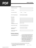 HMRC Starter Checklist Instructions | PDF