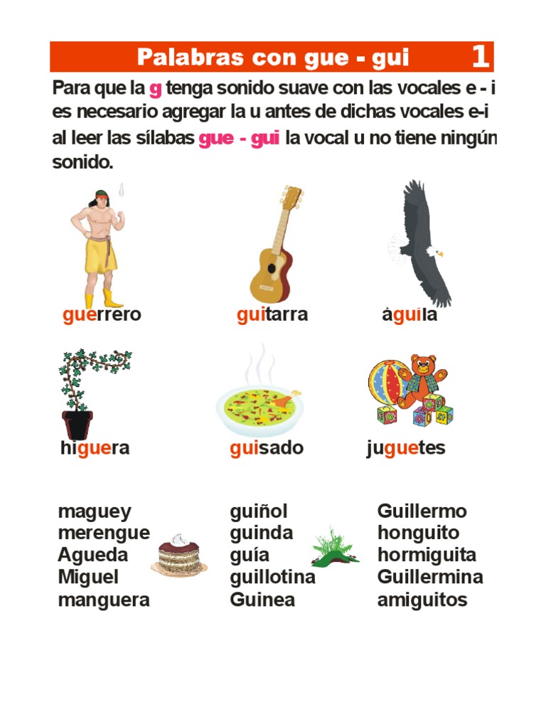 Cuento De Las Sílabas Gue Y Gui, 49% OFF