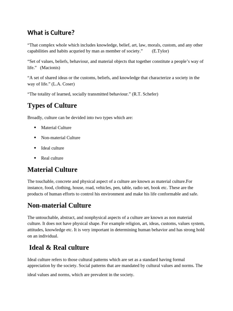 What is Culture | PDF | Identity (Social Science) | Behavioural Sciences
