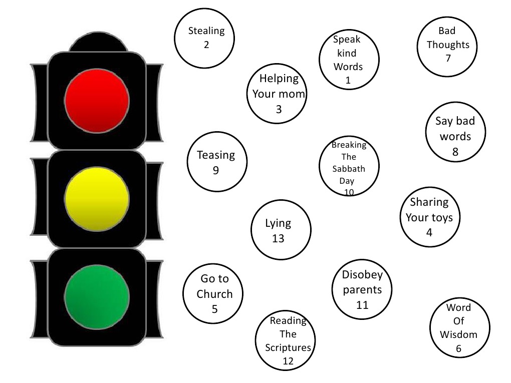 Obedience Activity: Traffic Light Worksheet | PDF