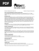 Tallest Paper Tower Challenge | PDF | Tower