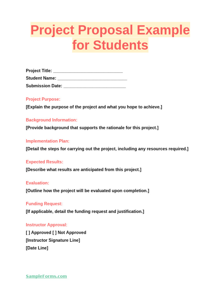 Project Proposal Example for Students | PDF | Budget