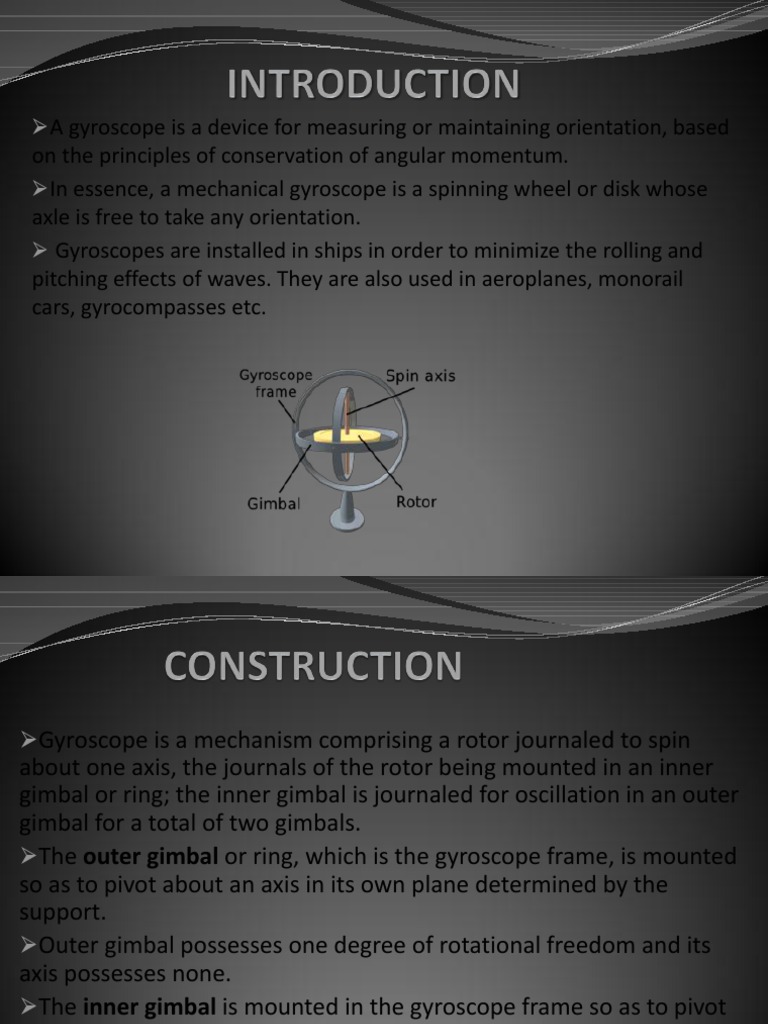 Gyroscope | PDF | Rotation Around A Fixed Axis | Gyroscope