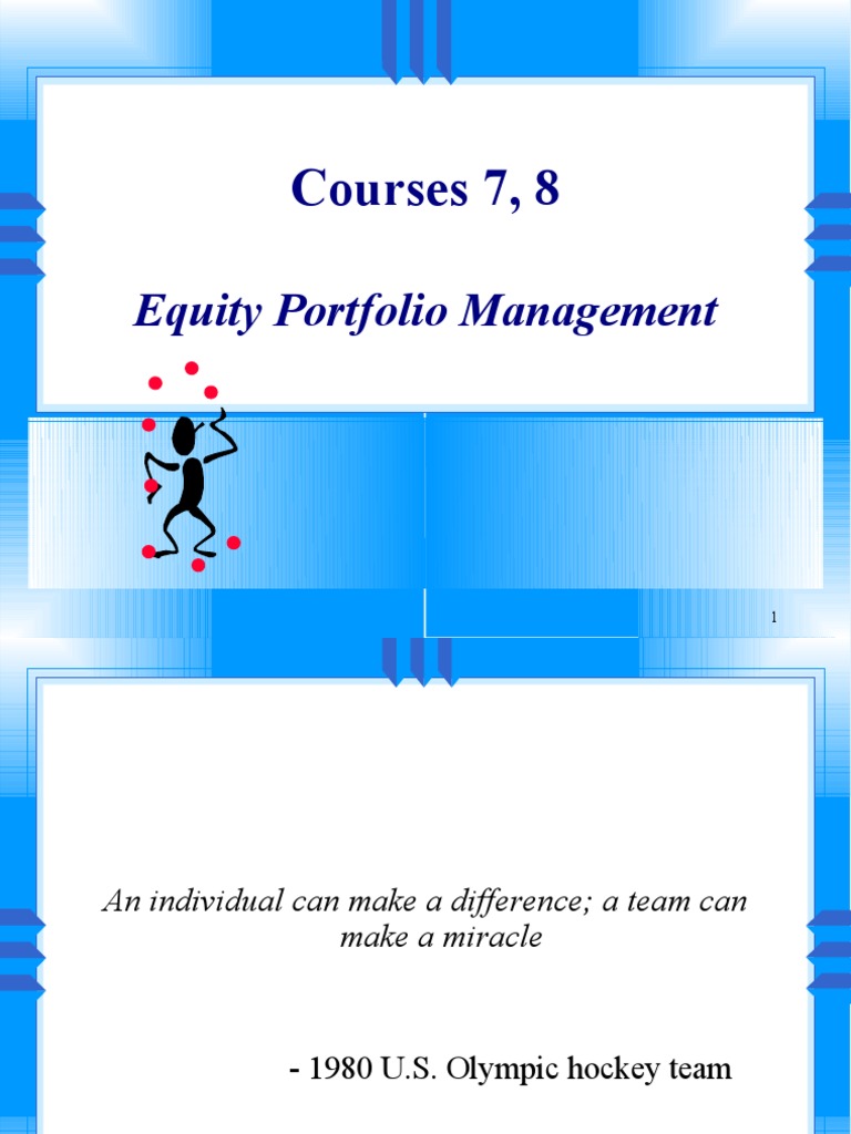 C7 8 Equity Portfolio Management | PDF | Active Management | Stock ...