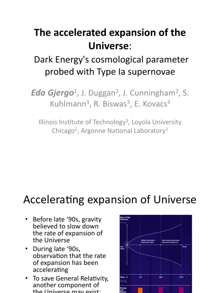 The Accelerated Expansion of The Universe | PDF | Redshift | Supernova