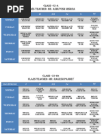 Class-wise Time Table 2025-26 | PDF | Languages Of India | Inquiry