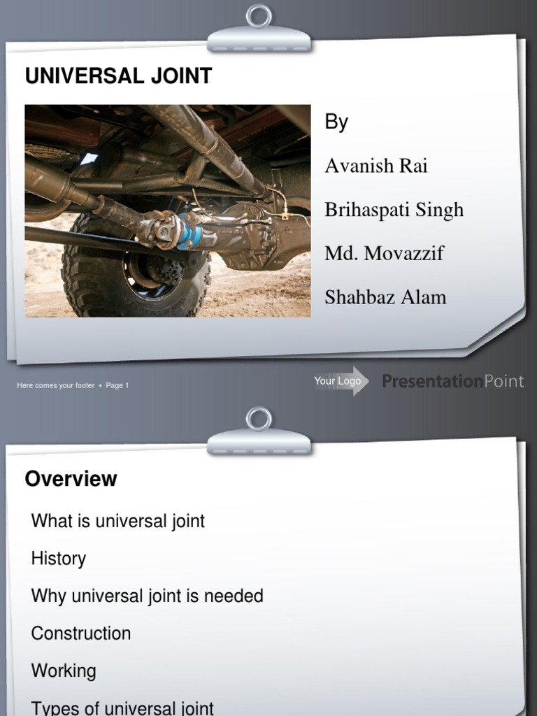 Universal Joint | PDF | Transmission (Mechanics) | Machines