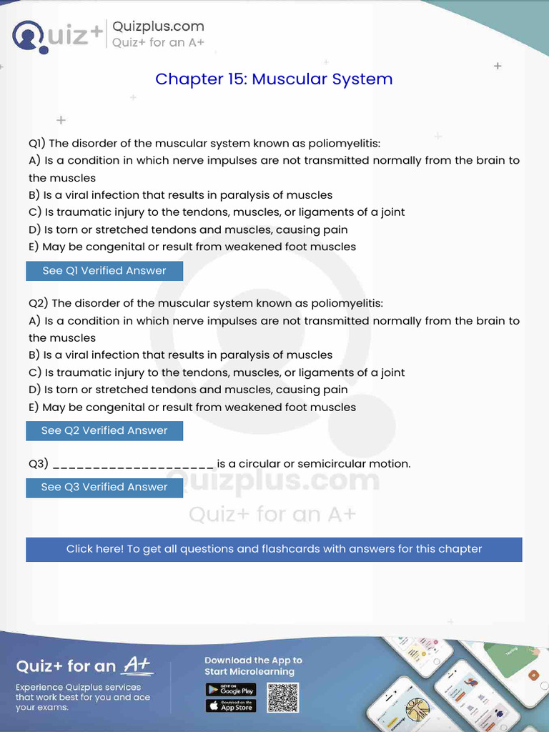 The Disorder of the Muscular System Known as Poliomyelitis | PDF ...