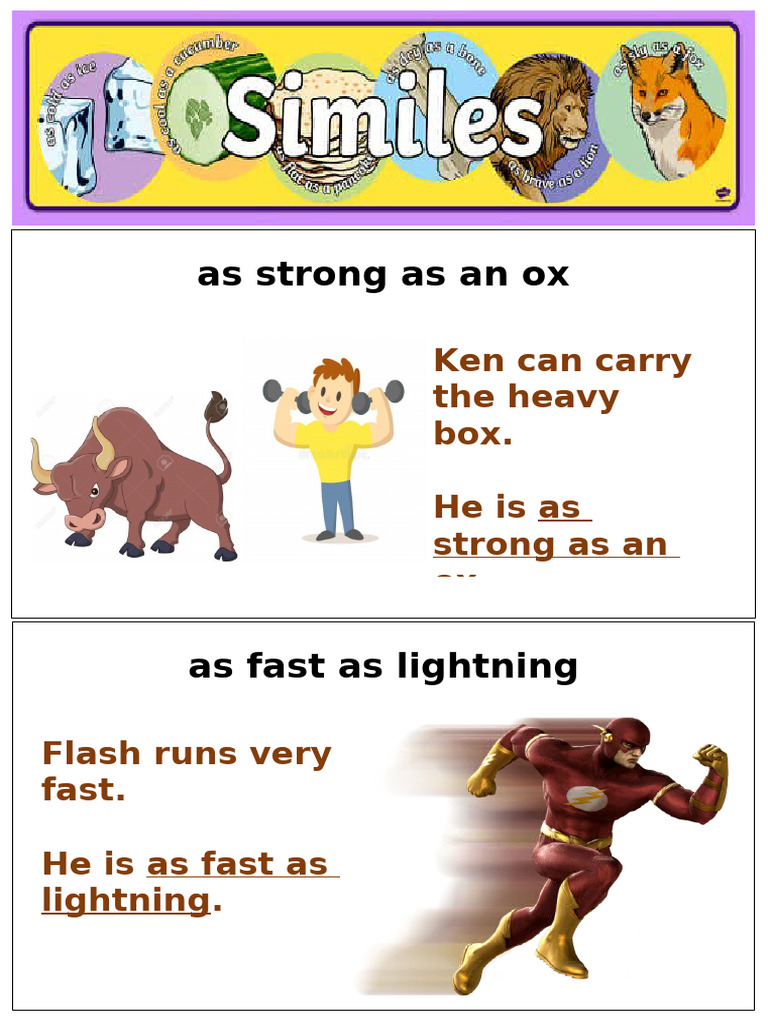 Fun With Similes | PDF