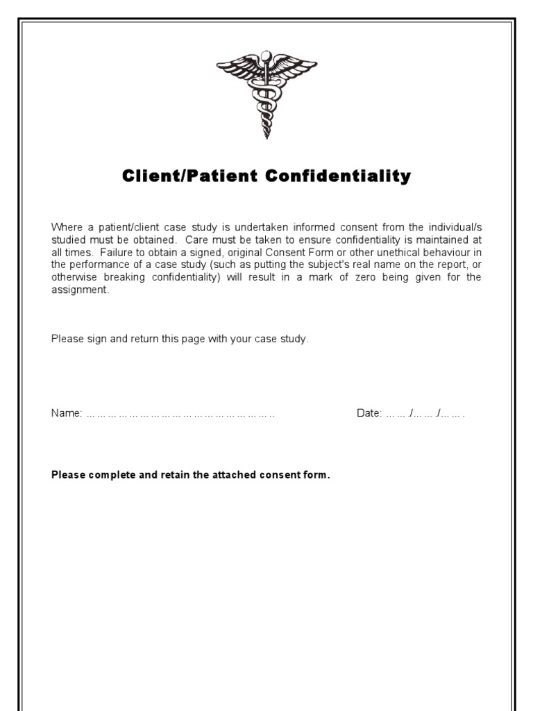 Patient Case Study Consent Form | PDF