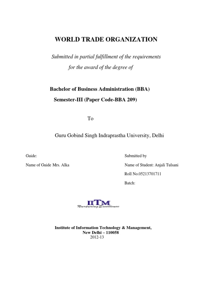 World Trade Organization | PDF | World Trade Organization | General ...