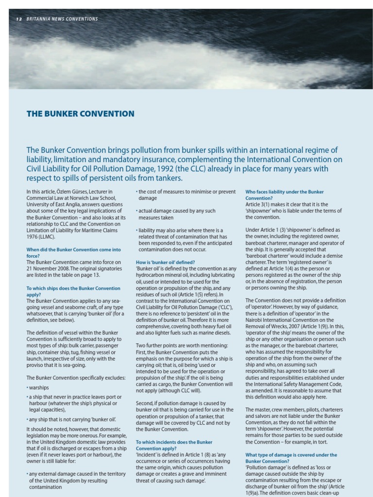 Bunker Convention | PDF