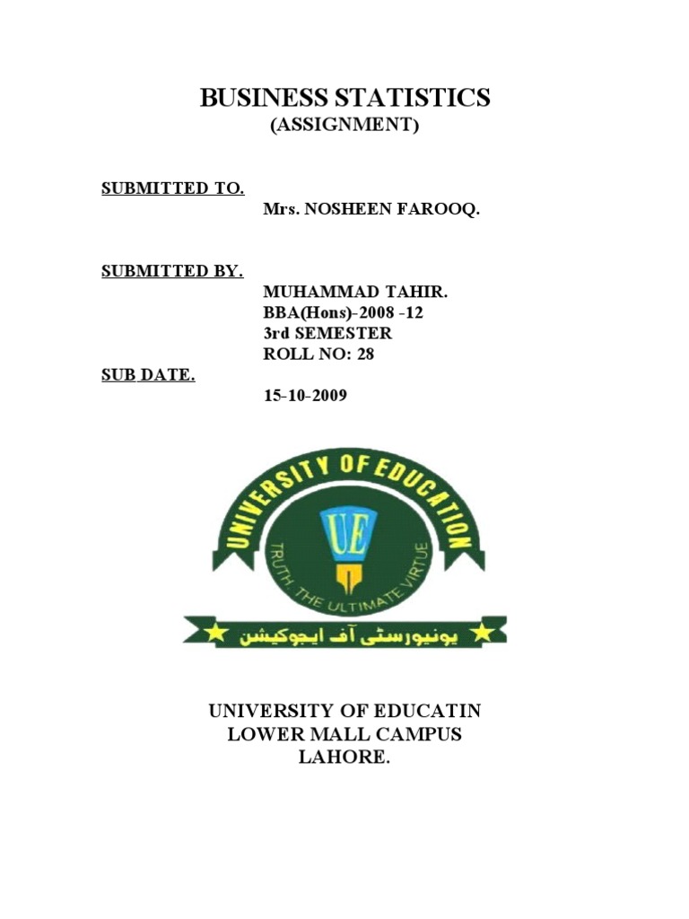 Business Statistics | PDF | Spss | Probability