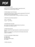 Aerodynamics Overview in PHAK Chapter 5 | PDF