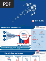 HDFC SmartUp Current Account for Startups | PDF | Business
