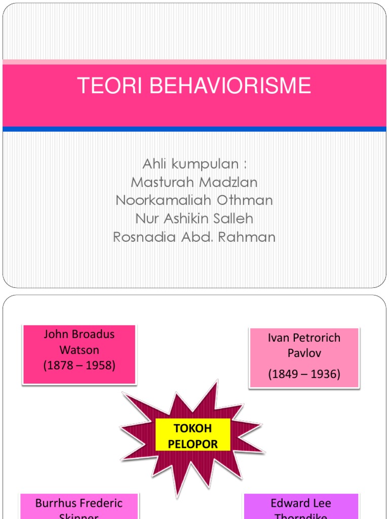 Teori Behaviorisme PSV | PDF