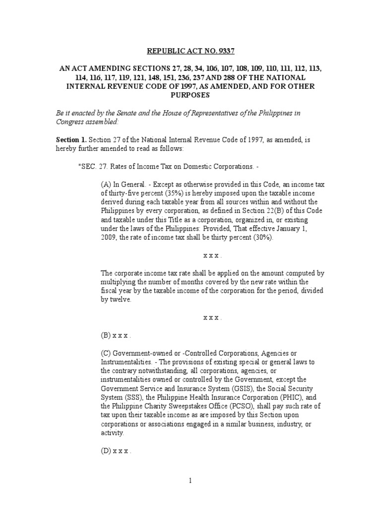 Ra 9337 | PDF | Value Added Tax | Invoice