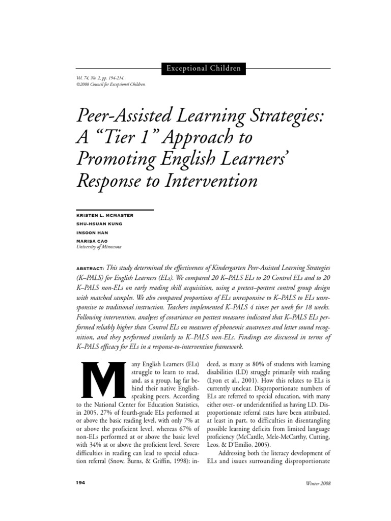 mcmaster-et-al-2008-peer-assisted-learning-strategies-a-tier-1-approach ...