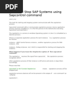 SAP System Start and Stop Procedures | PDF | Databases | Information ...